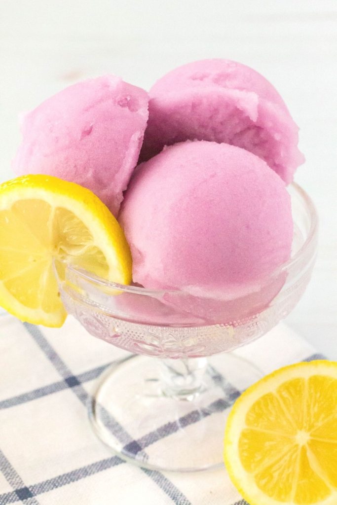 Ninja Creami Violet Lemonade Sorbet - I Dream of Ice Cream