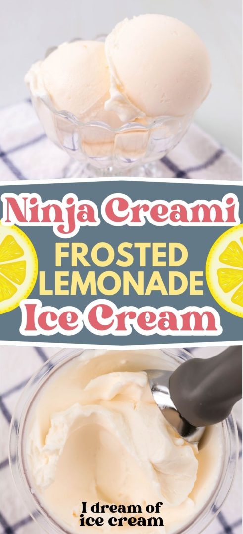 Ninja Creami Frosted Lemonade Ice Cream - I Dream of Ice Cream