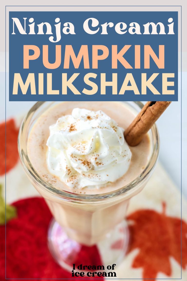 Ninja Creami Pumpkin Spice Milkshake - I Dream of Ice Cream