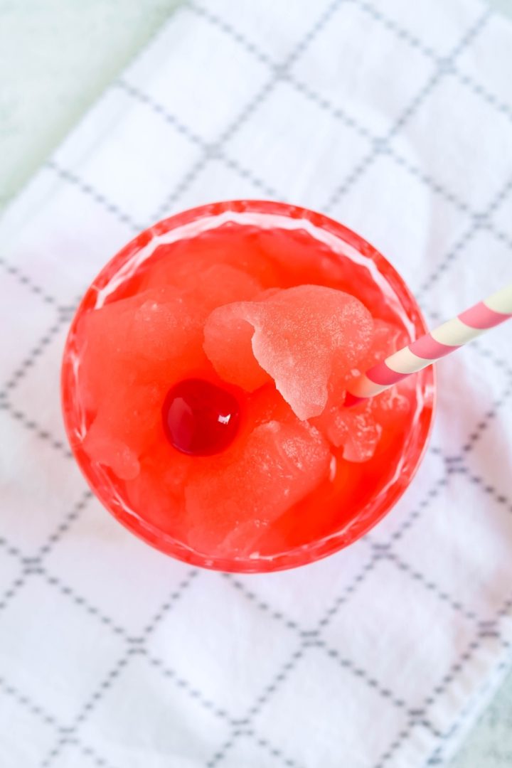 Ninja Slushi Shirley Temple Slush - I Dream of Ice Cream