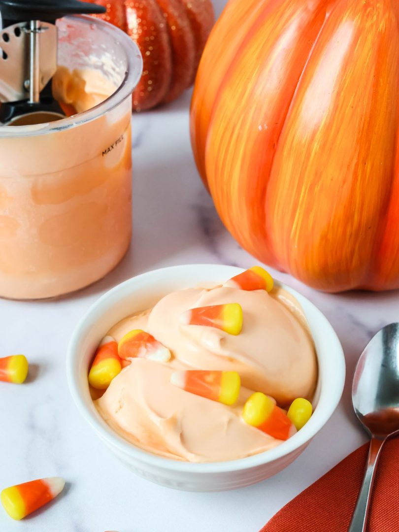 Ninja Creami Candy Corn Ice Cream - I Dream of Ice Cream