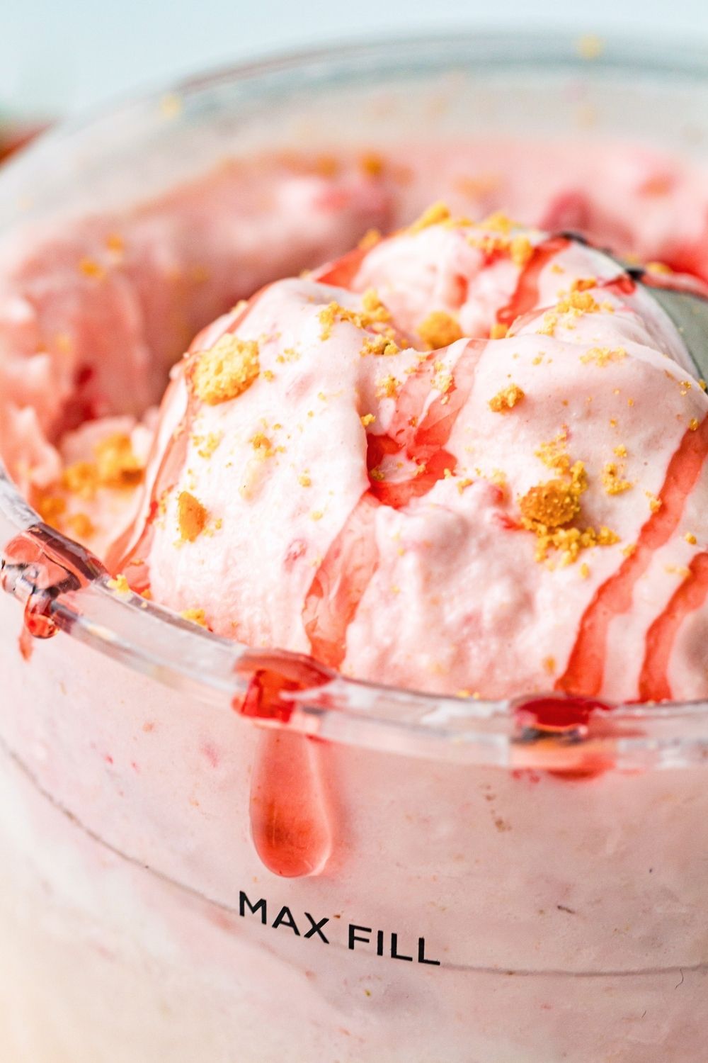 Easy Ninja Creami Strawberry Cheesecake Ice Cream - I Dream of Ice Cream